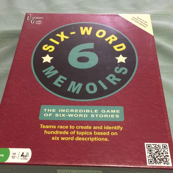 University Gamed | Games | Sixword Memoirs New Game Of Sixword Stories ...